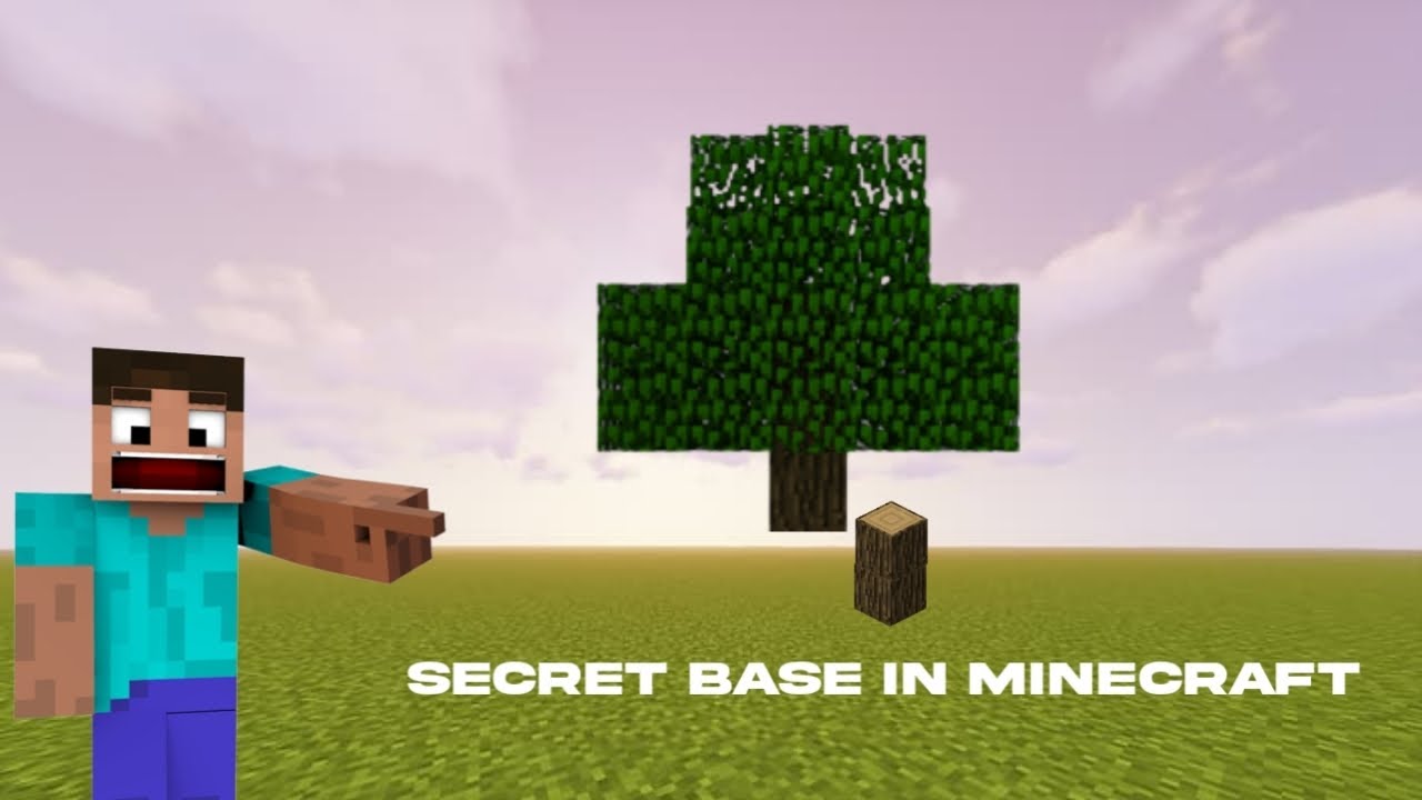 easy secret Base in Minecraft Tutorial video - YouTube