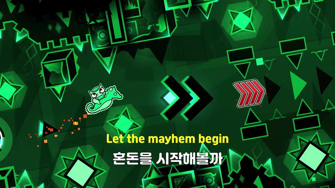 [Geometry Dash] Amalgam [가사/해석/번역/lyrics] [4K] - YouTube