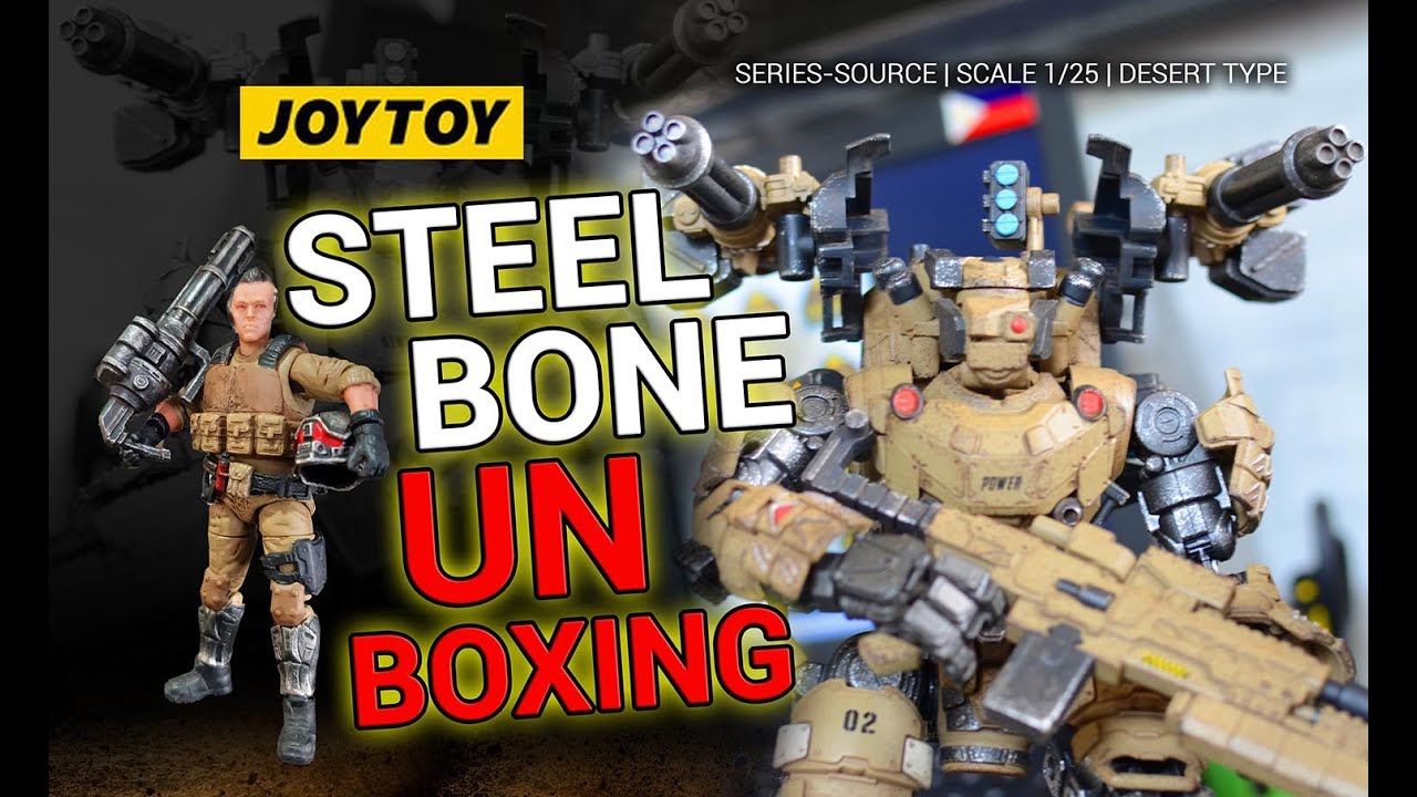Toy Review : Joy toy Steel Bone Series Source 1/25 Scale Unboxing - YouTube