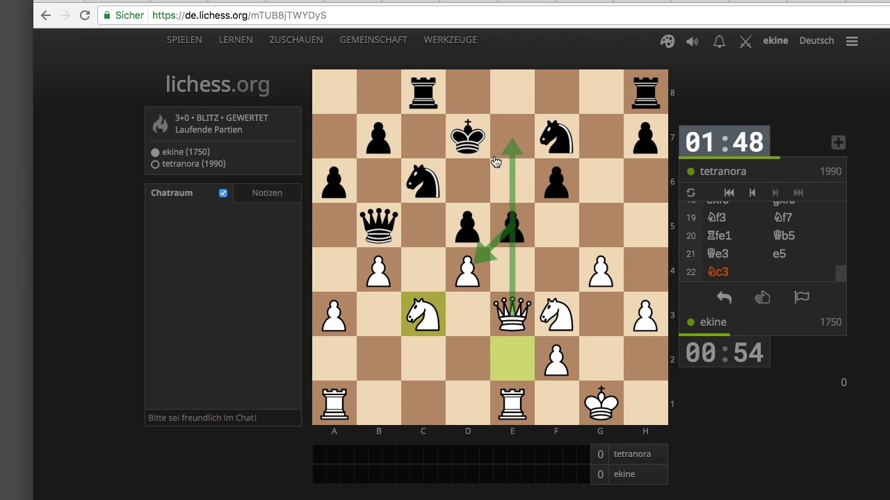 blitz schach - lichess - YouTube