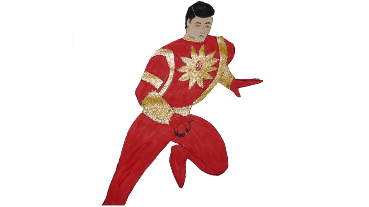How to draw shaktimaan - YouTube