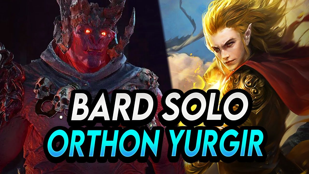 Baldur's Gate 3: Bard solo Yurgir | Honour Mode - YouTube