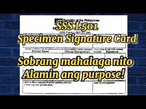 Ano ang Purpose ng SSS L501? Napaka halaga nito Tara alamin matin - YouTube