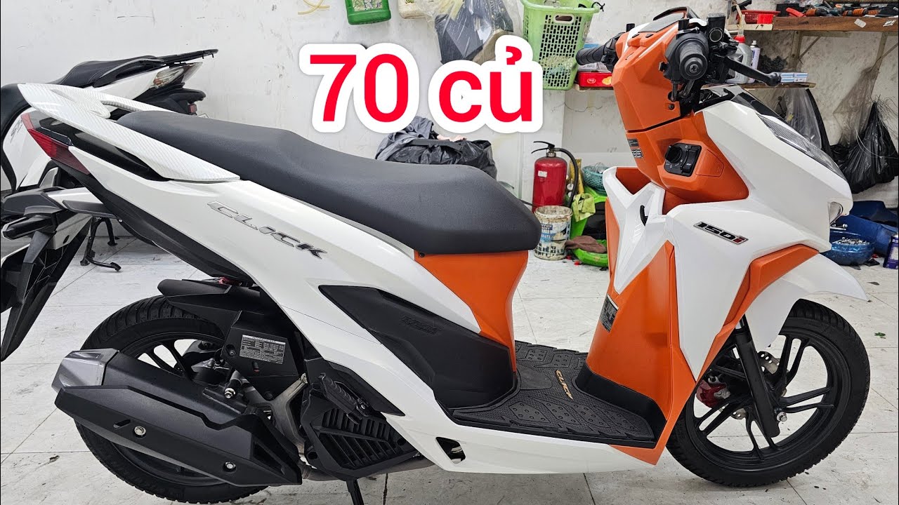 Click thái 150i trắng cam 2020 - YouTube