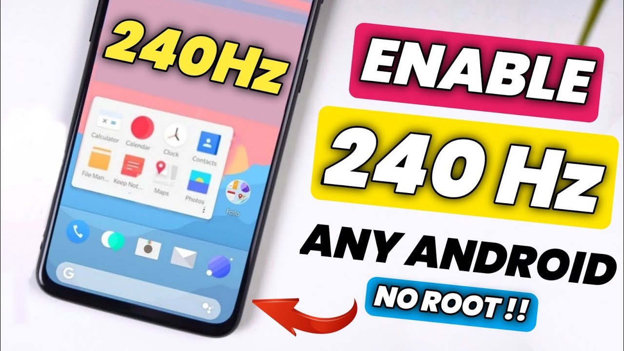 Enable 240Hz Refresh Rate On Any Android Phone | Increase Refresh Rate ...