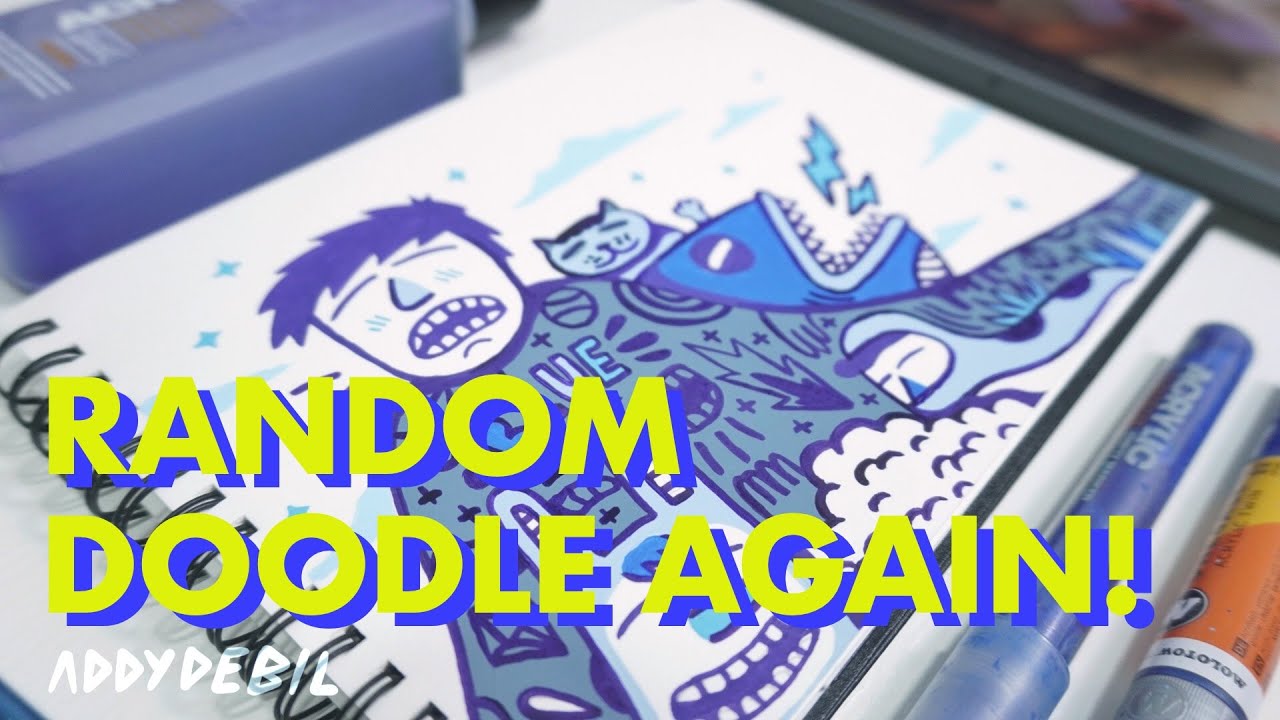 RANDOM DOODLES ON MY SKETCHBOOK | DOODLE by ADDY DEBIL - YouTube