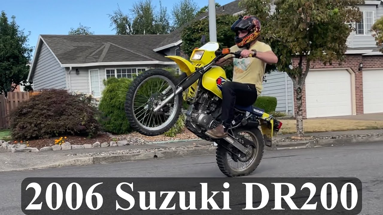 Suzuki DR200 a worthy dirt Bike? | Kicked off Construction Site - YouTube