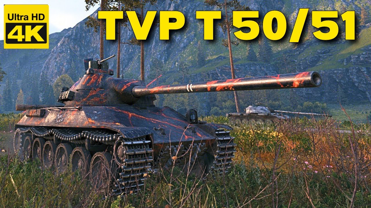 World of Tanks 5 Kills 9,3k damage TVP T 50/51 | 4K Video | - My battle ...