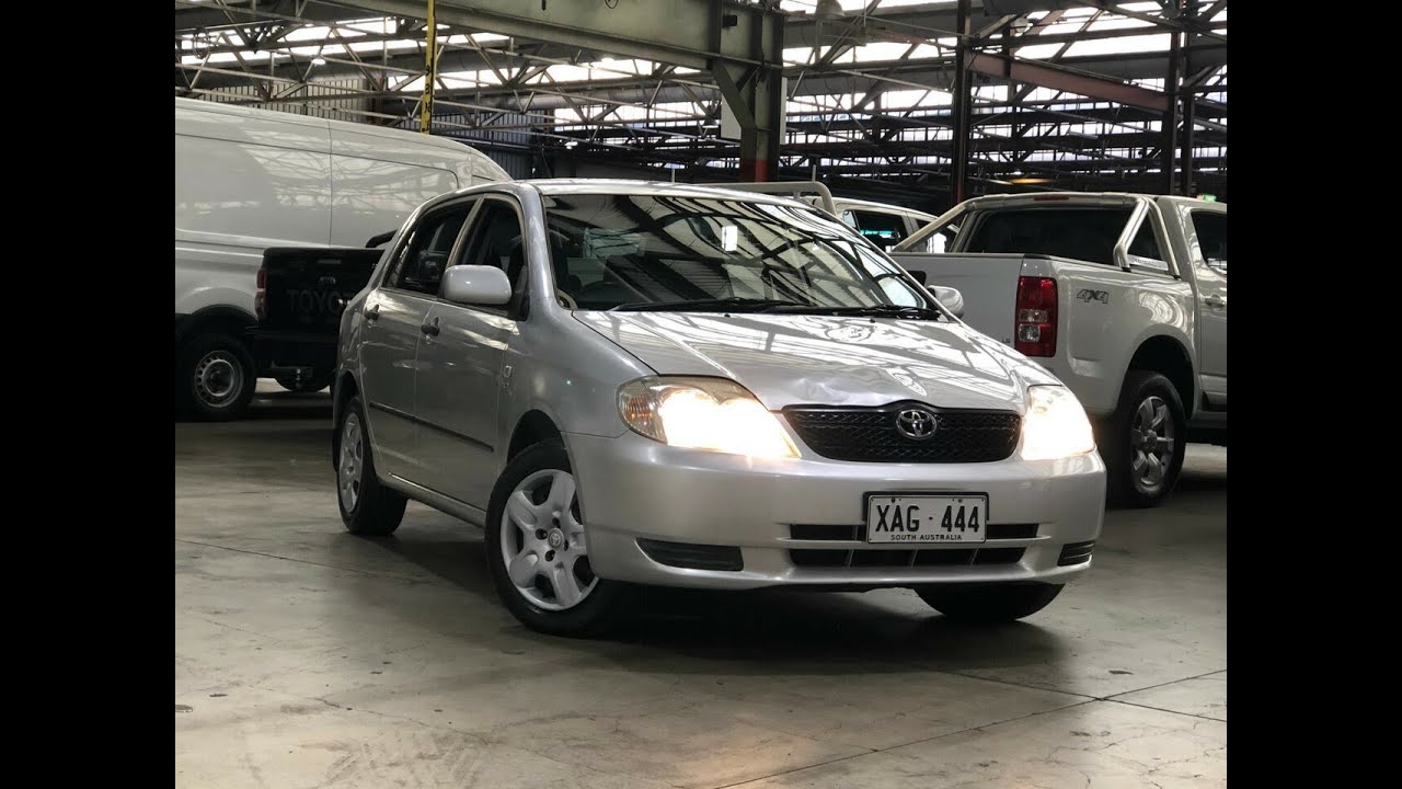 2004 Toyota Corolla ZZE122R Ascent Silver 4 Speed Automatic Hatchback ...