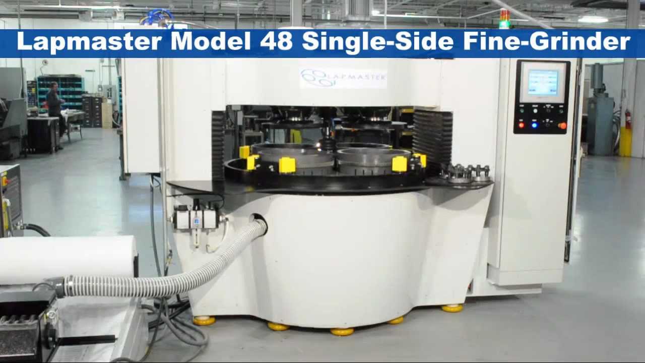 Lapmaster Model 48 Single-Side Fine-Grinder - YouTube