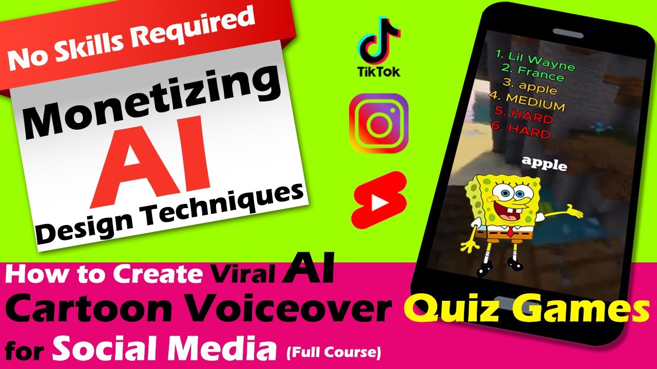 How to create viral AI Cartoon Voiceover Quiz Games for Social Media ...