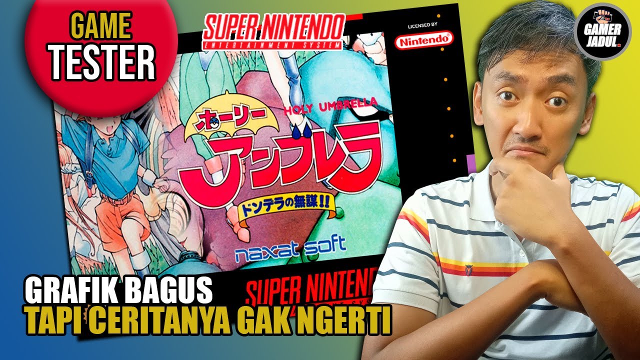 HOLY UMBRELLA: DONDERA NO MUBOU SNES (1995) | Retro Game Jadul ...