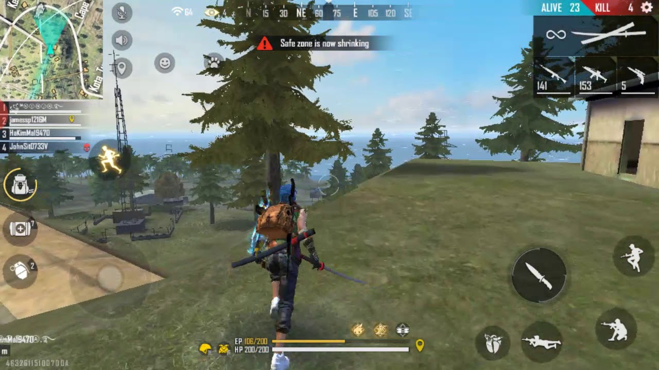 AK VS M16 Guns /Free Fire Squad /Solo play - YouTube