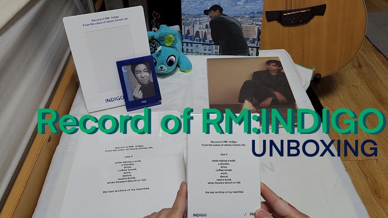 RM 솔로 앨범 Record of RM : INDIGO UNBOXING | 차분한 남준스러운 album 언박싱 | 아미로그 ...