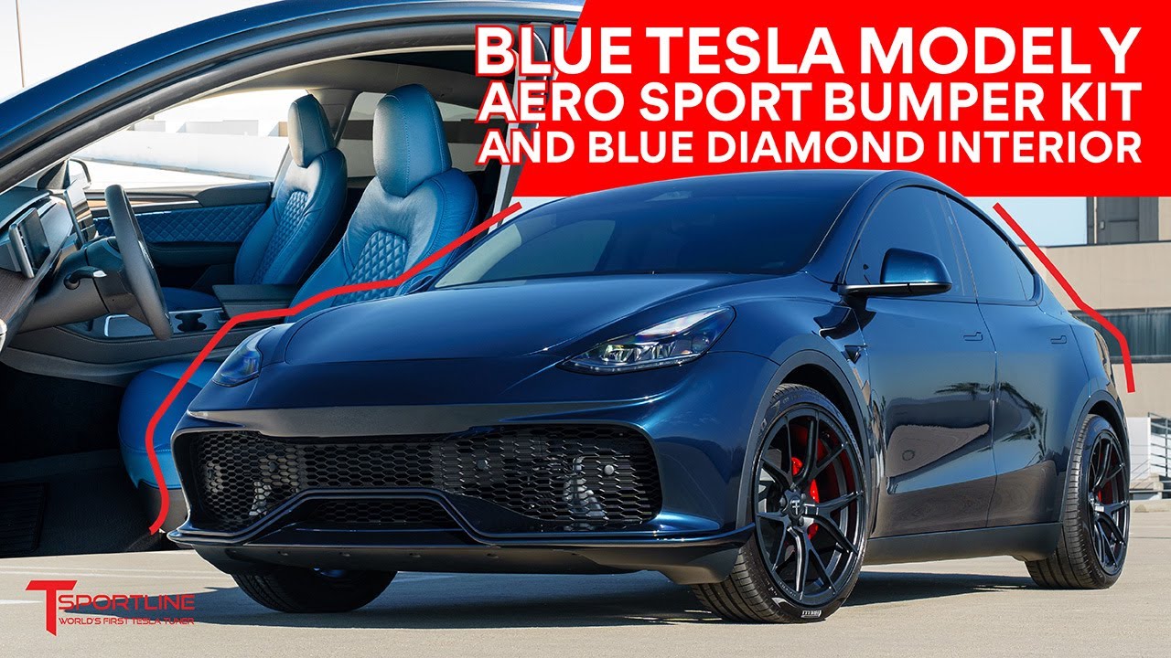 Tesla Model Y Re-Skinned with TMaxx Aero Sport Body Kit, Full Custom ...