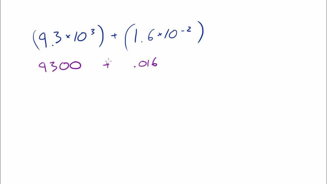 Introduction to Physics - Lesson 3 - Addition in Scientific Notation ...