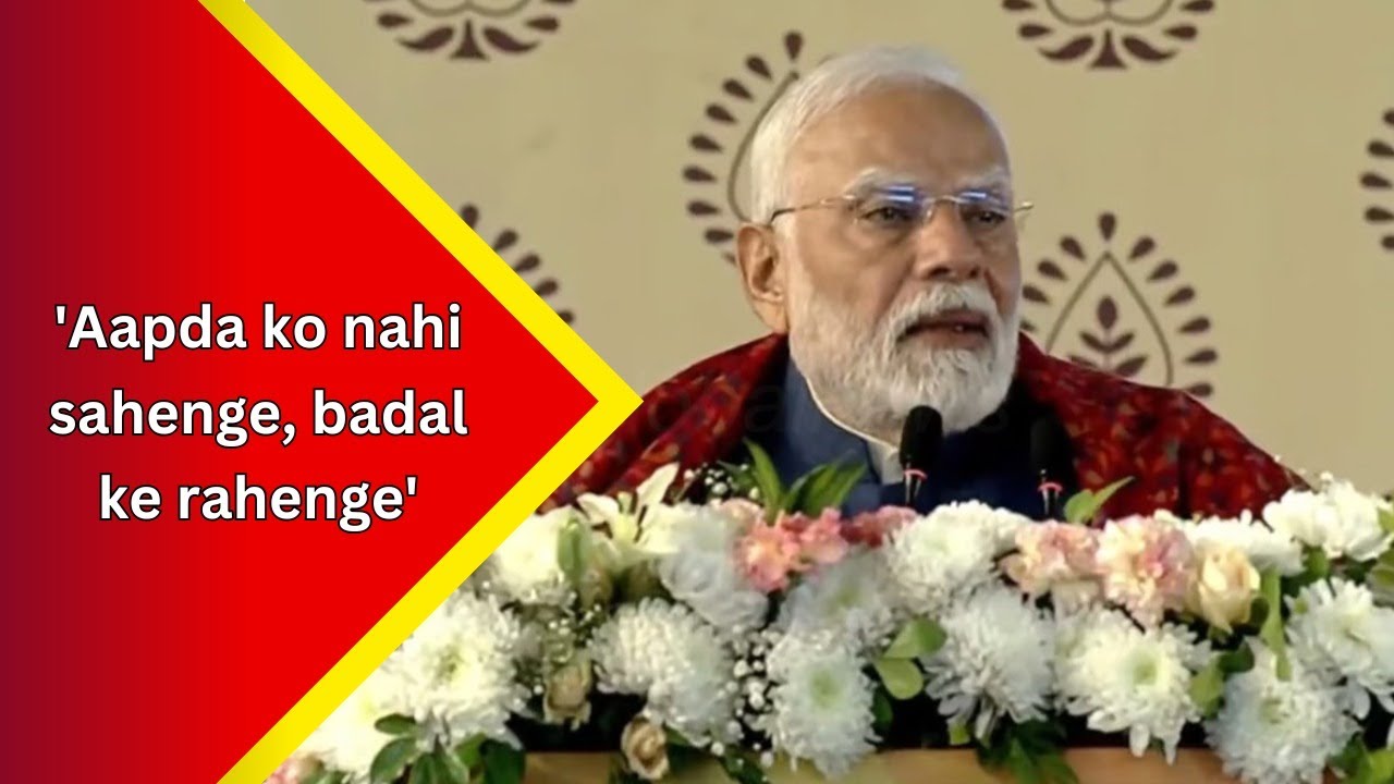 PM Modi slams Delhi govt, says it's an 'AAPada' over city... - YouTube