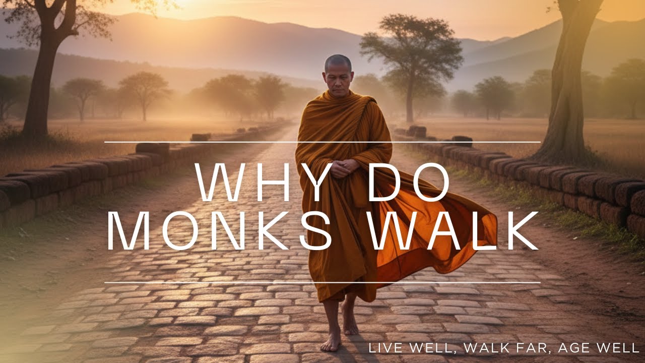 Why Do Monks Walk? The Meaning Behind Every Step - YouTube