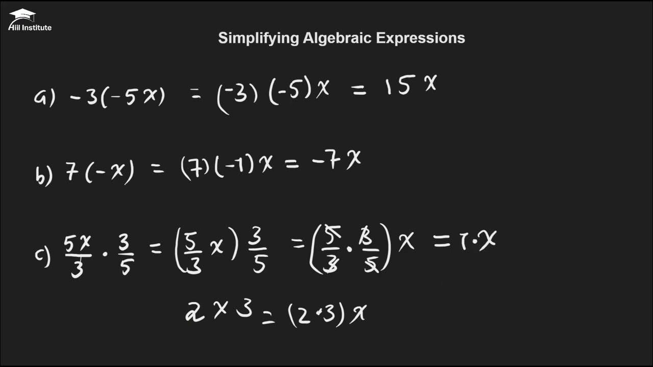 Algebra - 1.2 Simplifying Algebraic Expressions | Part 4 | Xisaab | Af ...