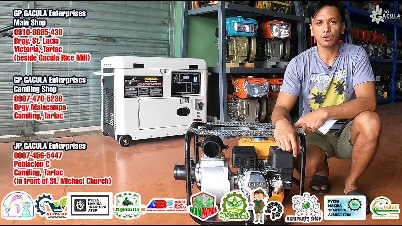 ASMR Unboxing and Testing WP30 Water Pump Gasoline Engine - YouTube