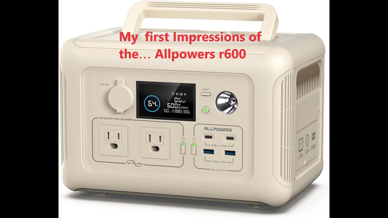 600 Watt Solar Power Station LiFeP04 LFP BEIGE Sun Generator #Allpowers ...