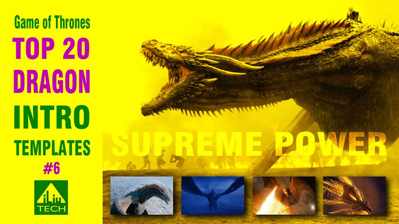 Dragon intro Templates (Game of Thrones) Without Text Free Download #6 ...