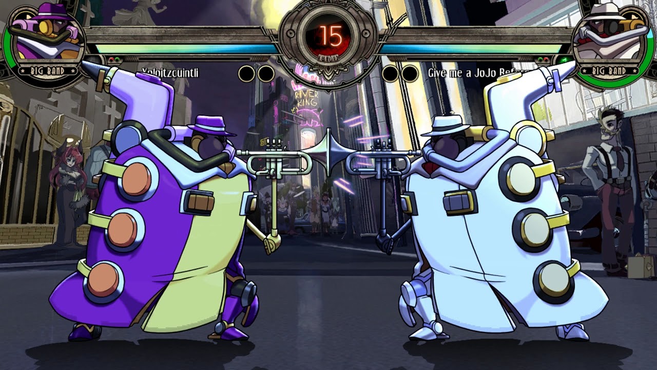Big Band Fights Only With JoJo References - Skullgirls - YouTube