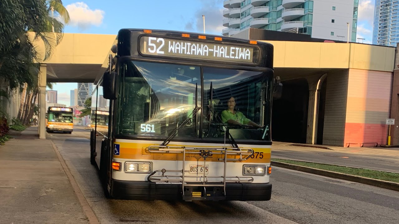 Honolulu TheBus Route 52-Wahiawa-Haleiwa Bus #675 - YouTube