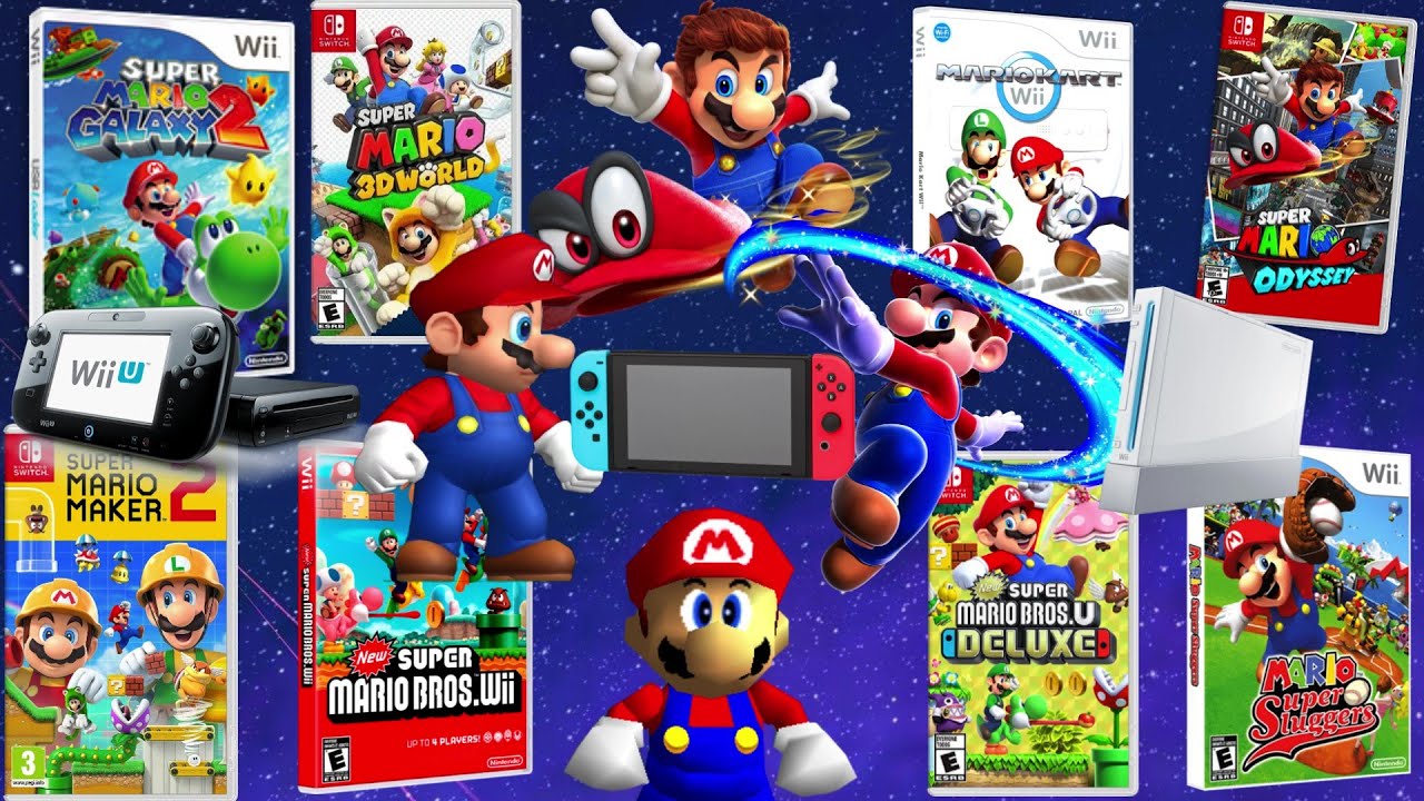 I play every single Mario game i own - YouTube