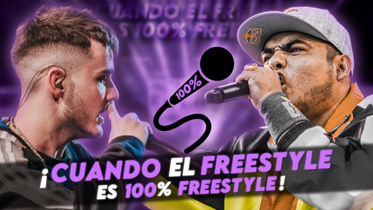 ¡CUANDO EL FREESTYLE ES 100% FREESTYLE SALEN ESTAS RIMAS! - YouTube