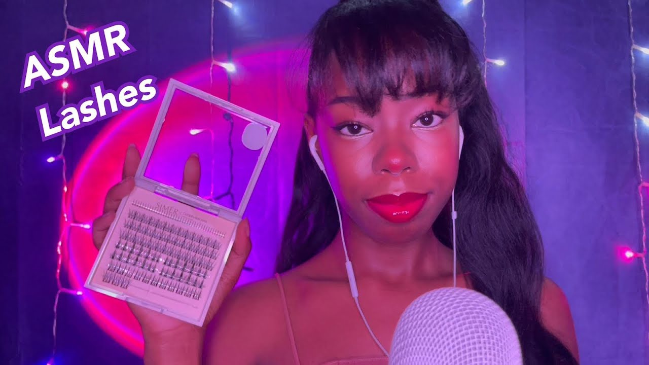 ASMR relaxing eyelash extensions 👁️ - YouTube