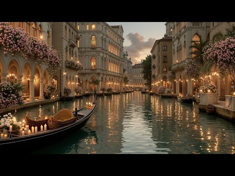 Romantic Venice Gondola Ride ~ Italian Music & Luxury Coastal Views