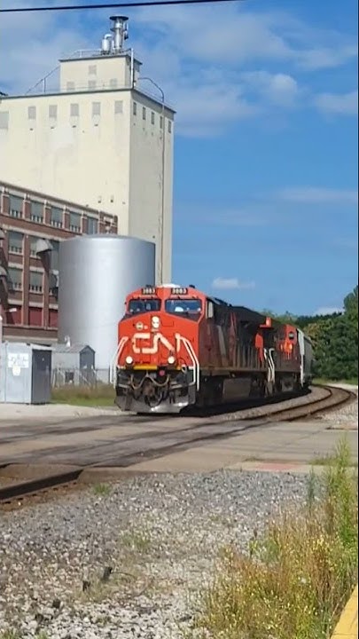CN 3883 100th Anniversary leading a manifest through Battle Creek, MI August 2021!! - YouTube