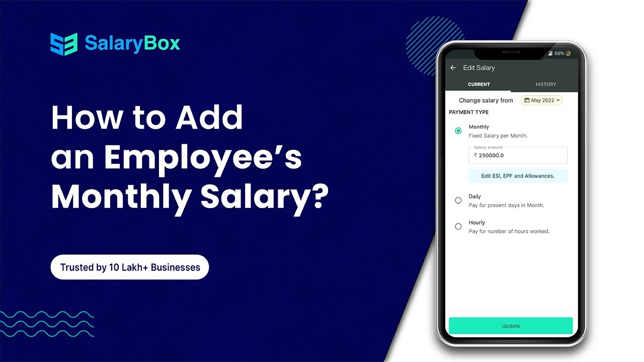 How to add an employee’s salary in SalaryBox app? - YouTube