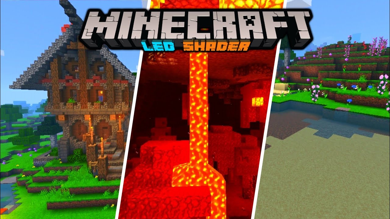 👉SHADER GAMA BAJA para MCPE LED SHADER - Minecraft Pe 1.16 - YouTube