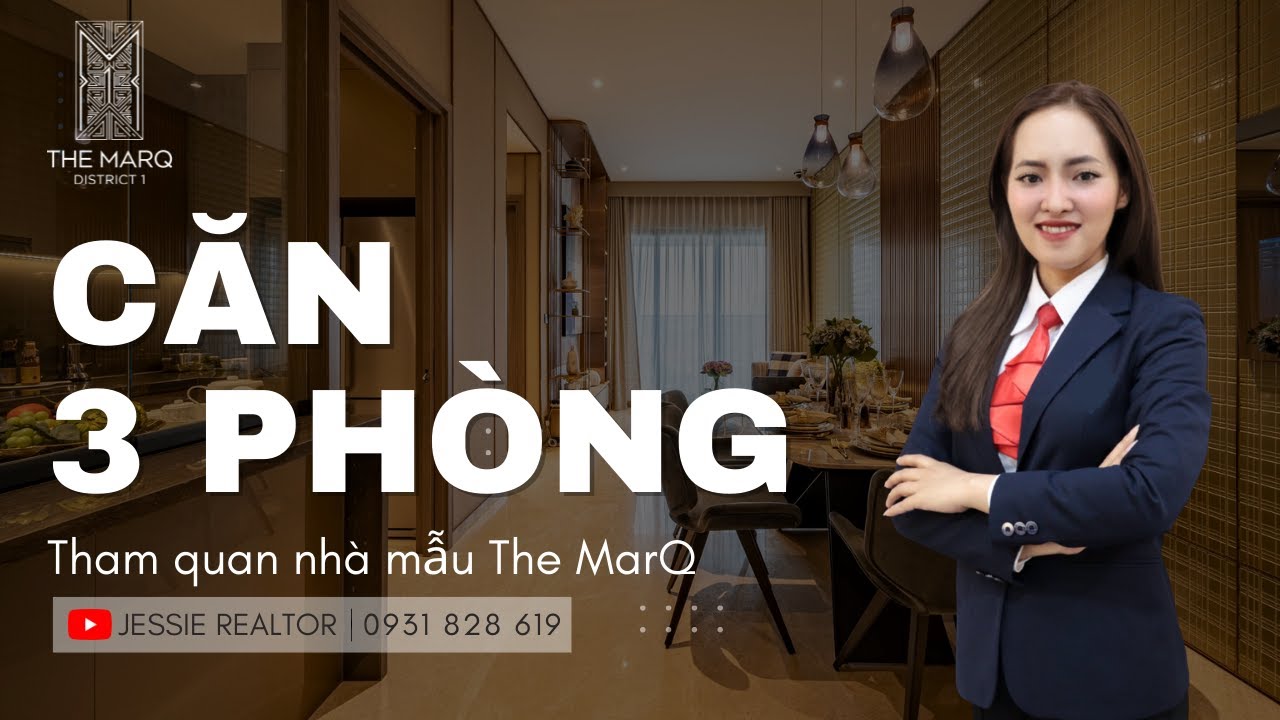 3 PHÒNG NGỦ THE MARQ |Tham Quan Nhà Mẫu 3 PN The MarQ - Căn Hộ 3 PN The ...