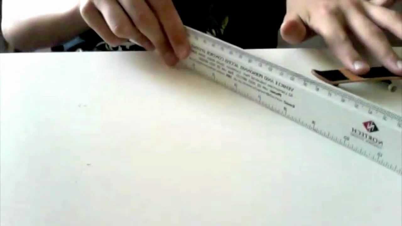 how to ollie on a tech deck/fingerboard - YouTube