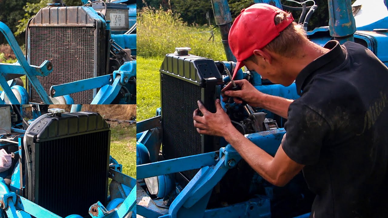 1966 Ford 4000 Tractor Maintenance - Radiator Replacement - YouTube