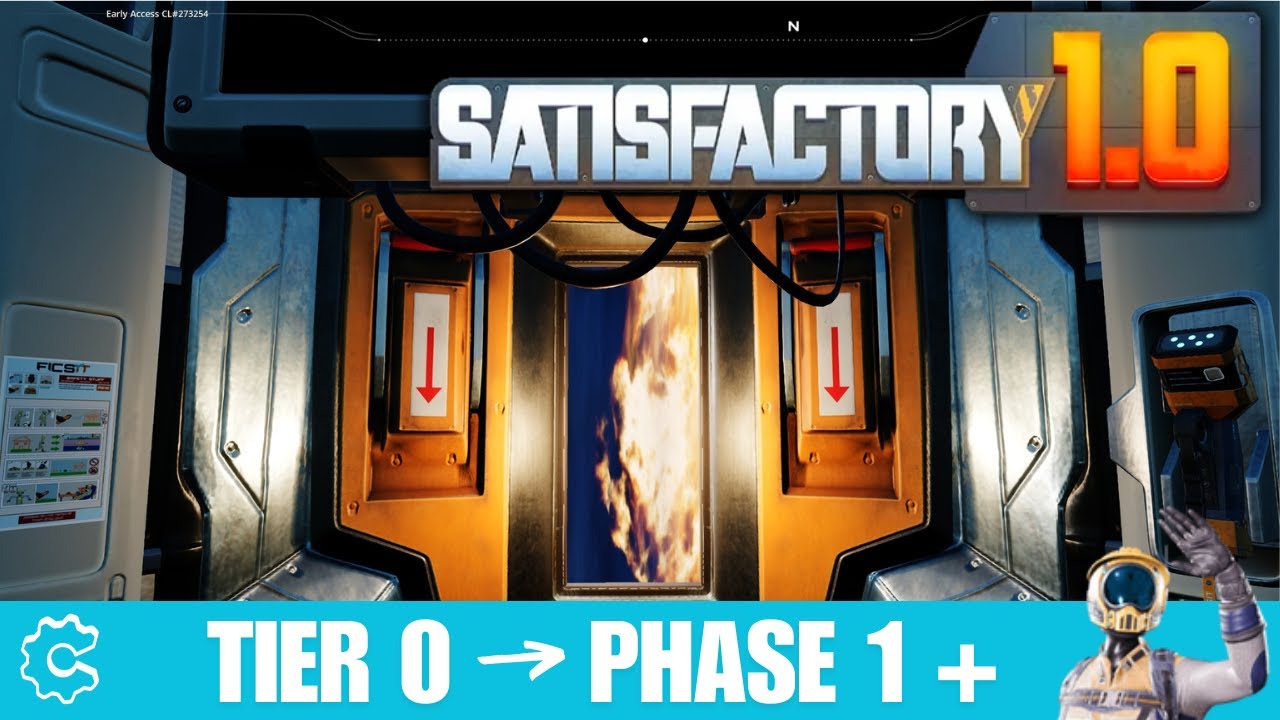 Tier 0 + Phase 1 Complete! + Coal Power - Satisfactory 1.0 Live (Day 1 ...
