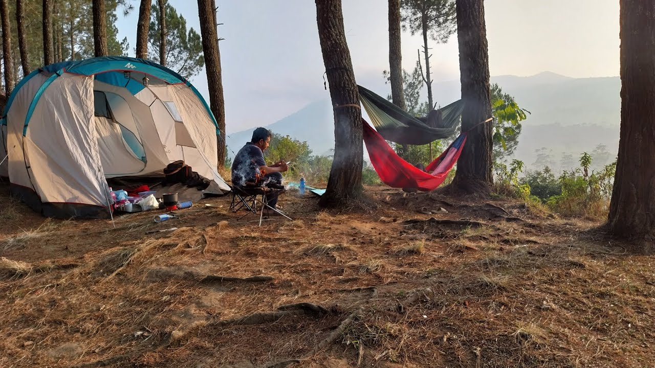 City light + sunrise nya JUARA | Camping Curug Layung | Family | view ...