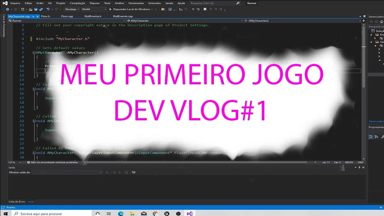 Meu primerio jogo DevVlog#1 - YouTube