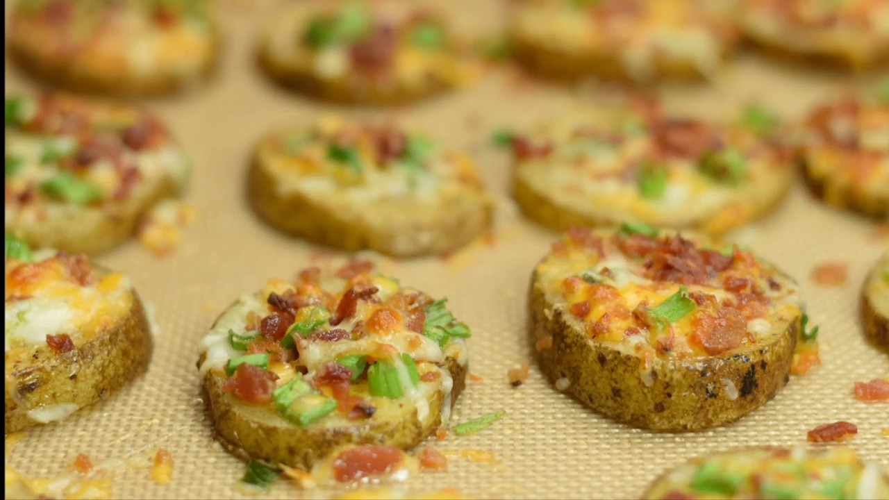 Loaded Potato Crisp Rounds - SCRUMPTIOUS VIDEO+RECIPE - YouTube