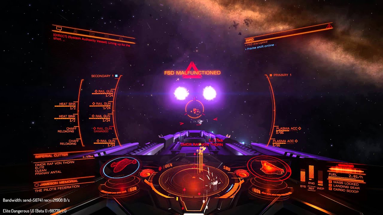 Elite: Dangerous. Federal Corvette - some clumsy pvp - YouTube
