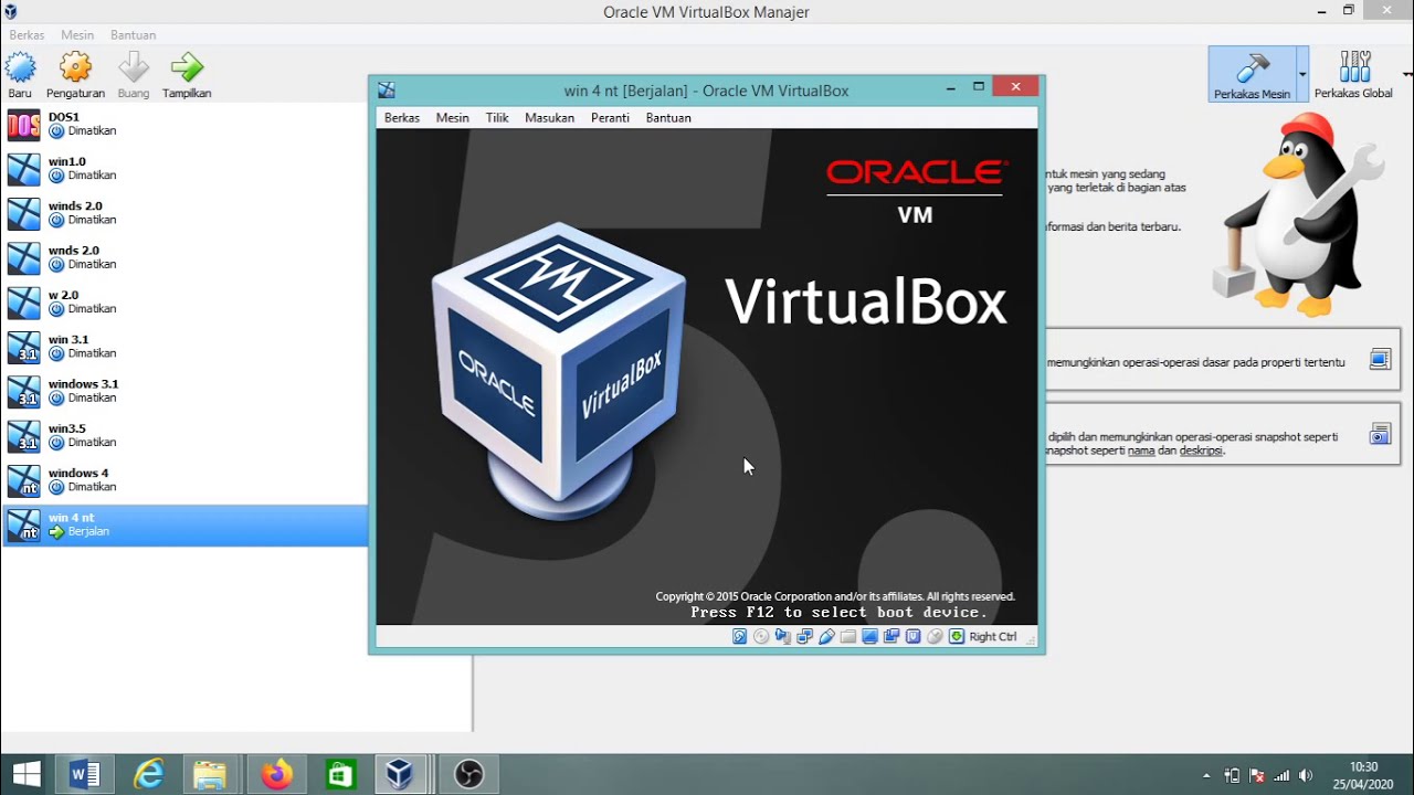 windows 4.0 nt virtualbox - YouTube