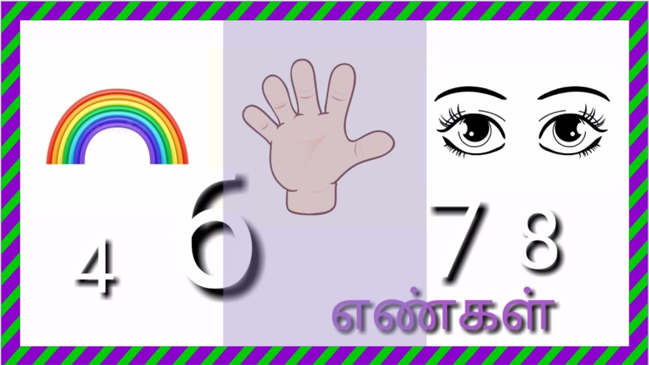 எண்கள் தமிழில் | Numbers in tamil | One two three Numbers - YouTube