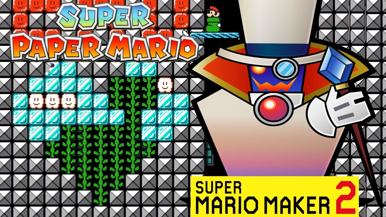 Super Mario Maker 2: Super Paper Mario: Count Bleck Showcase - YouTube