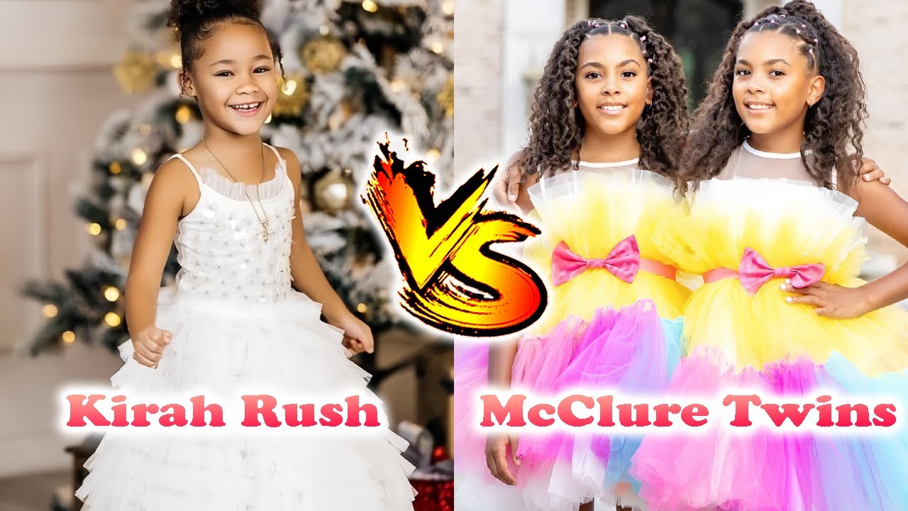 McClure Twins VS Kirah Rush (The Rush Fam) Stunning Transformation | From Baby To Now Years Old ...
