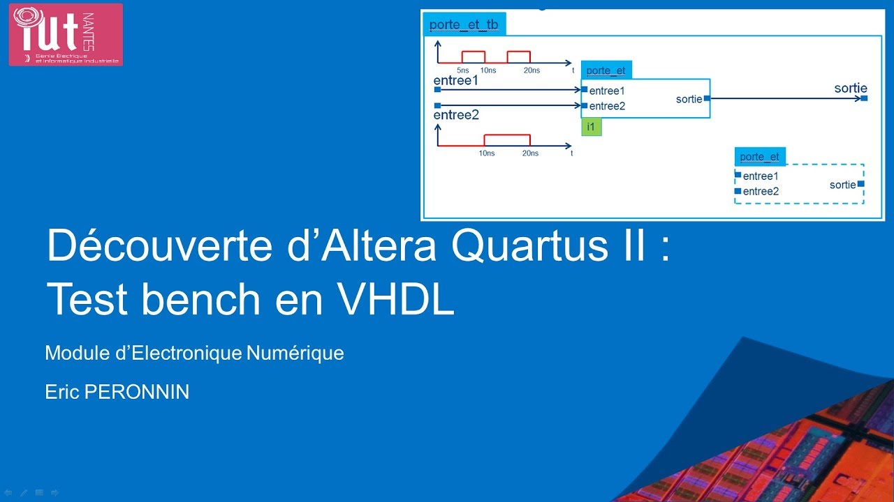 Altera Quartus II : découverte en français. Partie 2 : Ecriture d'un ...