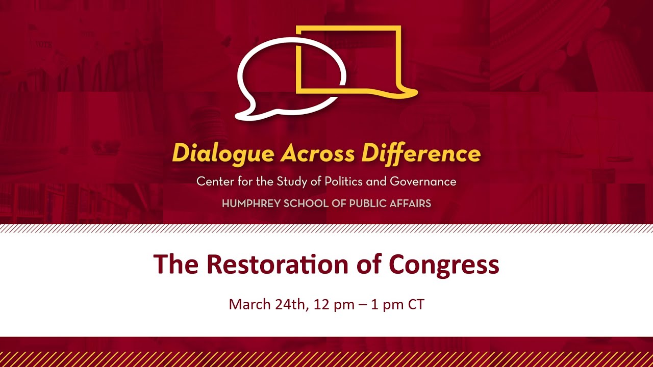 The Restoration of Congress with Jeff Merkley - YouTube
