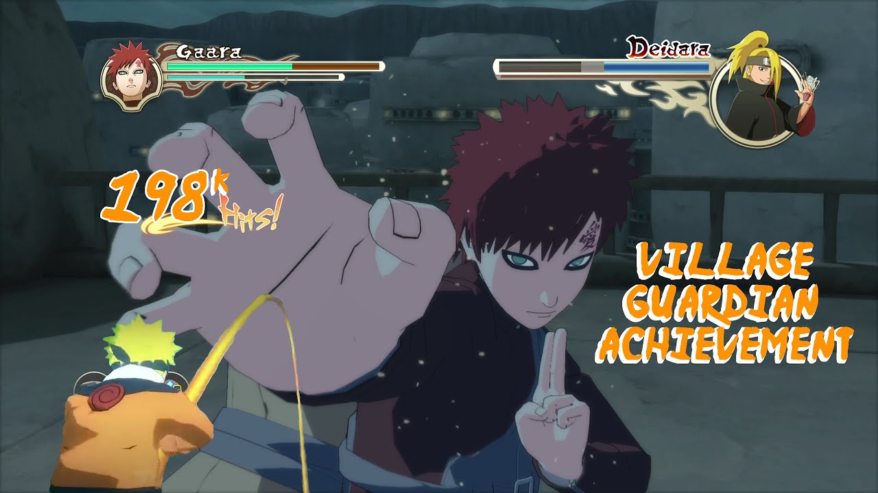 Gaara vs Deidara ~Village Guardian Achievement~ - YouTube